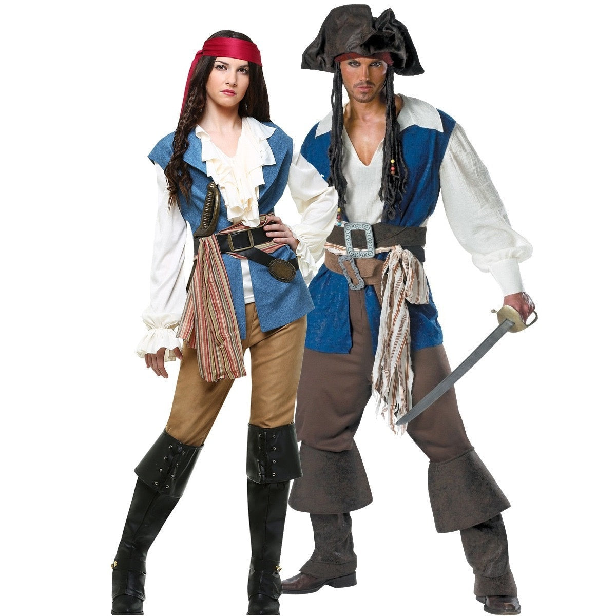 Couples Pirate Halloween Group Movie Cosplay Halloween Carnival Masque ...
